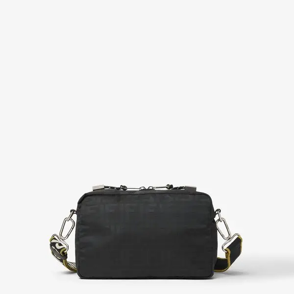 Fendi Camera Case Black Ff Zucca Superlight Fabric Bag